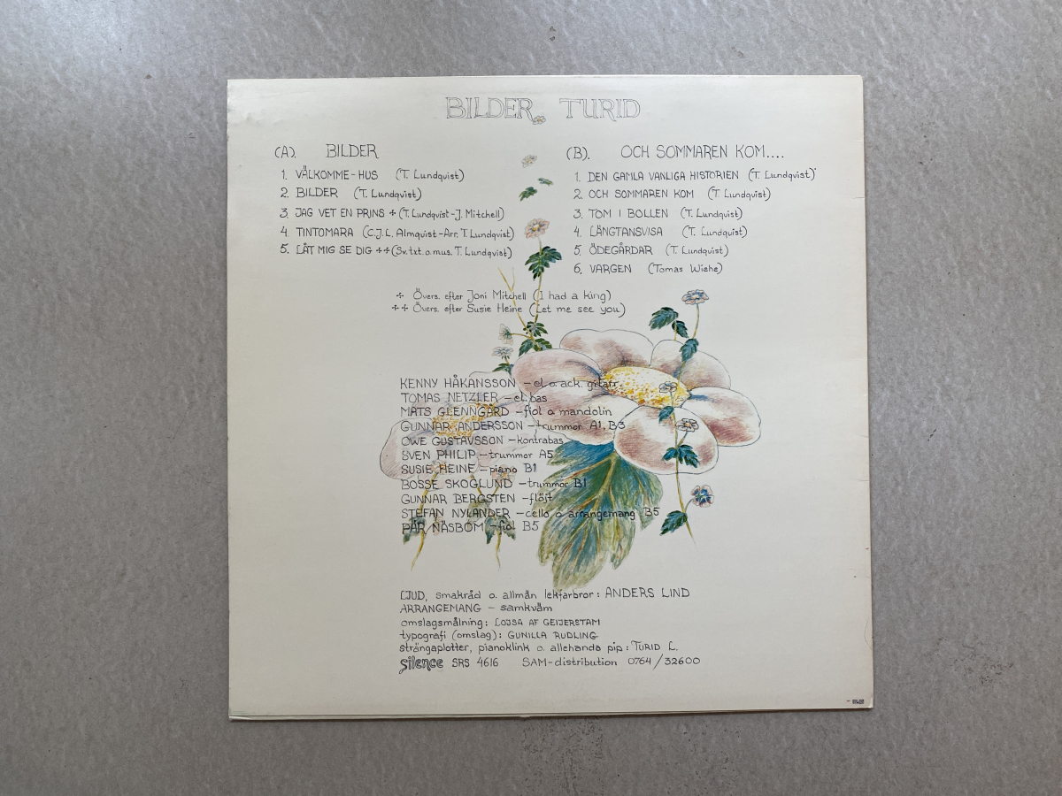 For sale: Turid - Bilder Sweden 1973 Silence | Folk Rock, Acid Folk